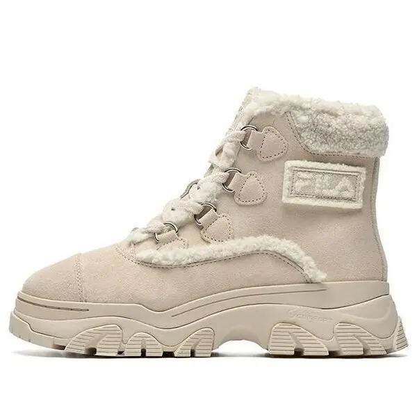 FILA Warm Snow Boots - White/pink