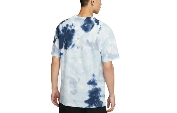 Nike Tie Dye Loose Short Sleeve Tee - Blue