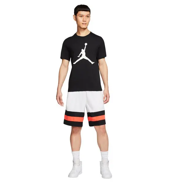JORDAN Logo Print Crew Neck - Black