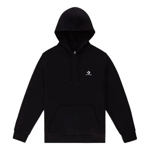 CONVERSE Embroidered Star Chevron French Terry Pullover Hoodie