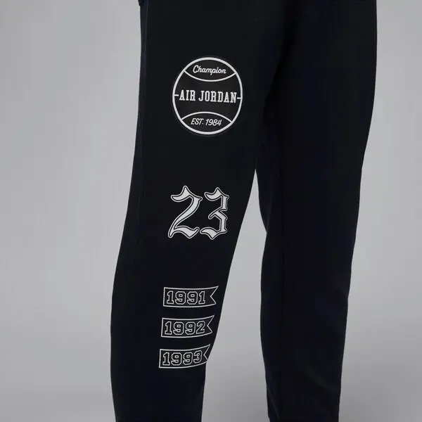 JORDAN Printed Drawstring Knit Jogger Pants