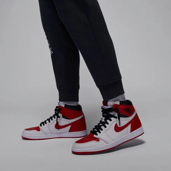 JORDAN Printed Drawstring Knit Jogger Pants