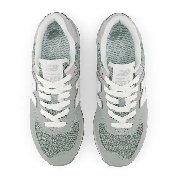 NEW BALANCE 574+ Platform Sneakers - Juniper/raincloud/white