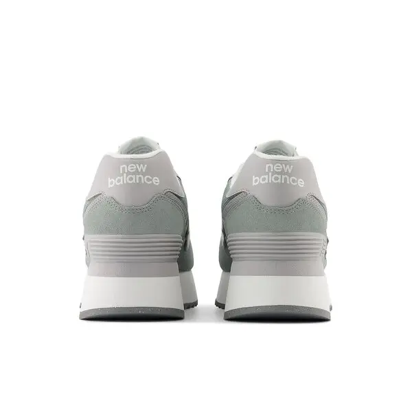 NEW BALANCE 574+ Platform Sneakers - Juniper/raincloud/white