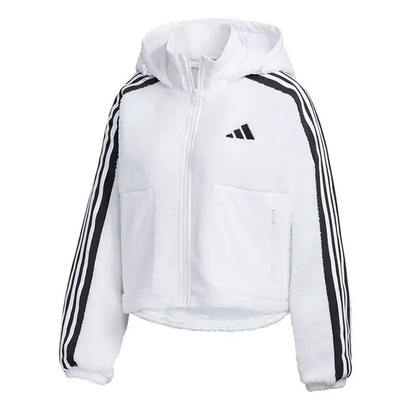 Adidas Short Knitted Jacket - White/black