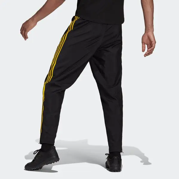 Adidas Mufc Icon Wo Pn Contrasting Colors Soccer/football Bundle Feet Sports Pants - Black