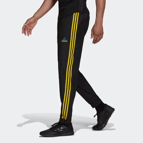Adidas Mufc Icon Wo Pn Contrasting Colors Soccer/football Bundle Feet Sports Pants - Black