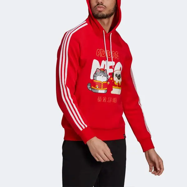 Adidas Neo X Crossover Hoodie - Red
