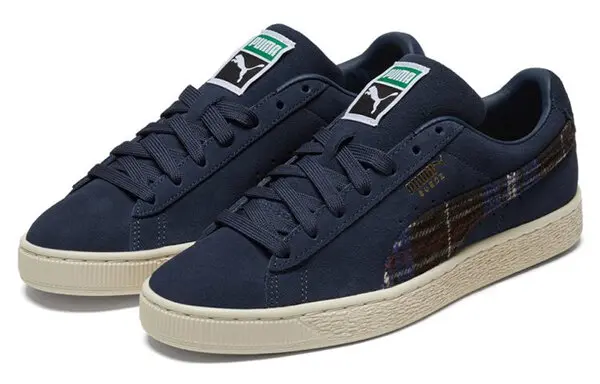 PUMA Suede Classic Flannel Low Top Sneakers - Blue