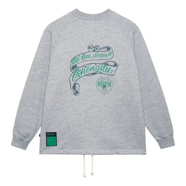 LI-NING Vintage Graphic Pullover - Grey/green