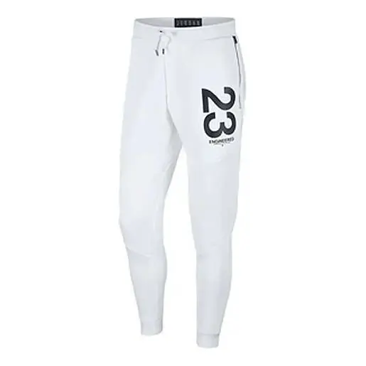 JORDAN Flight Space Cotton Trousers - White