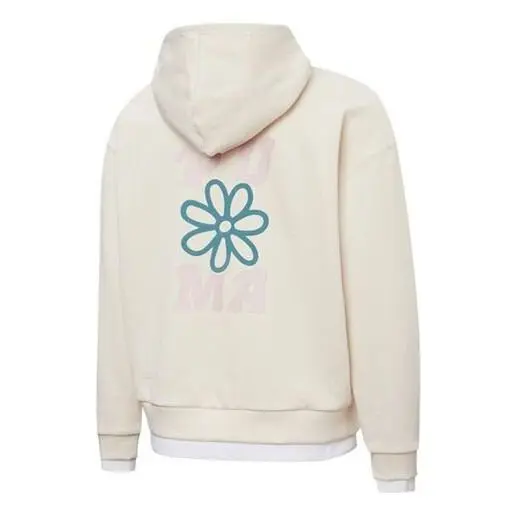 PUMA Layered Printing Hoodie - Ivory