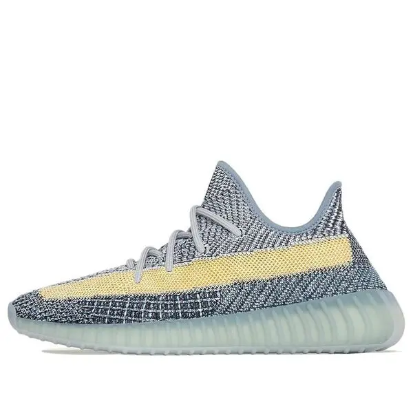 Adidas Yeezy Boost 350 V2 Ash Blue Sneakers - Ash Blue/yellow