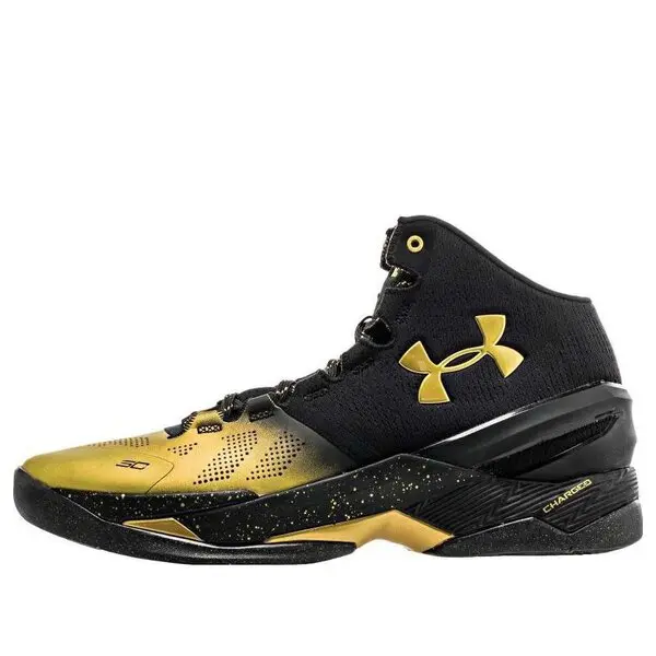 Under Armour Curry 2 "black Gold" High-top Sneakers - Black/gold