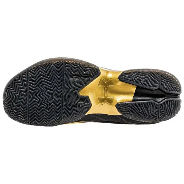 Under Armour Curry 2 "black Gold" High-top Sneakers - Black/gold