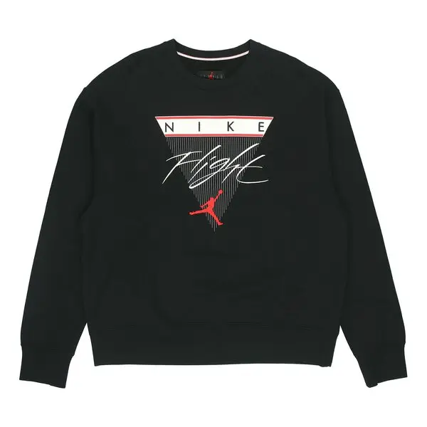 JORDAN Air Flight Print Crewneck - Black