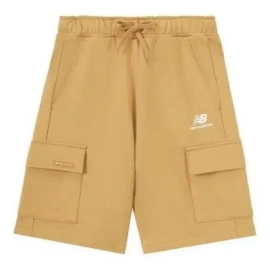 NEW BALANCE Logo Cargo Shorts Asia Sizing - Khaki