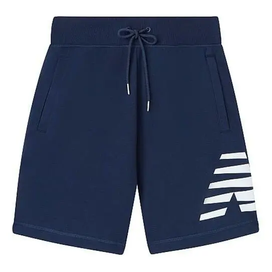 NEW BALANCE Logo Print Sportswear Shorts - Blue/white