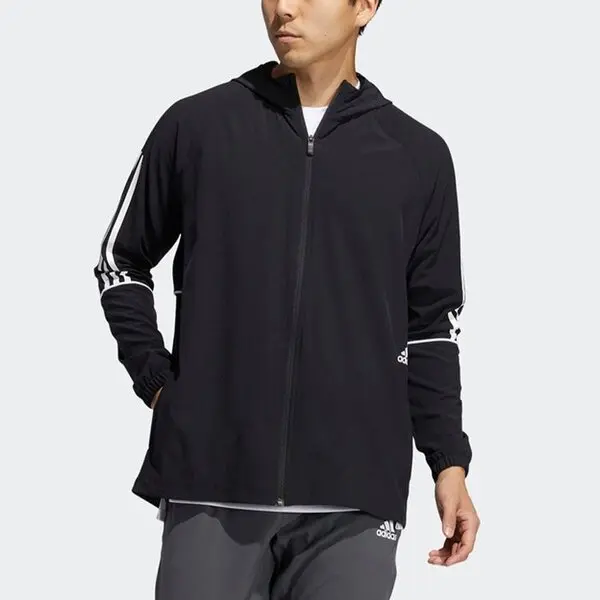 Adidas Zipper Sports Hooded Jacket