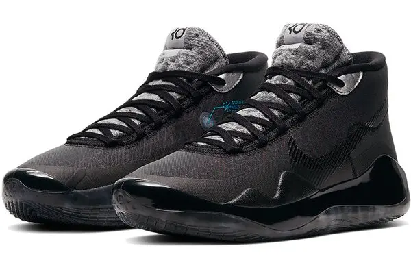 Nike Kd "nets" Mid Top Basketball Sneakers - Black/grey