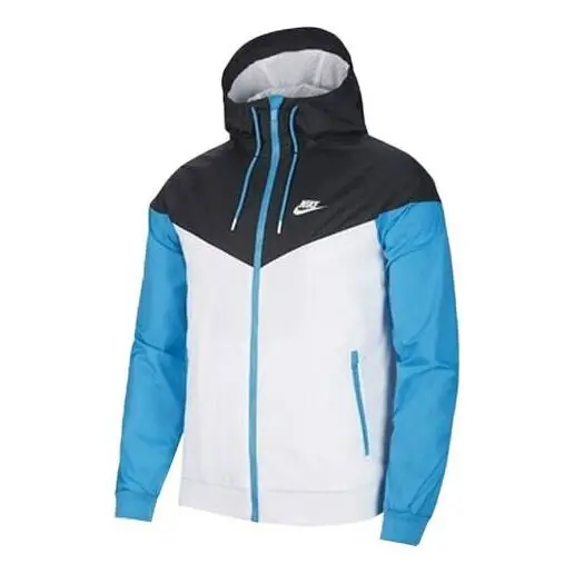 Nike Hooded Jacket With Contrast Stitching - Multi-color
