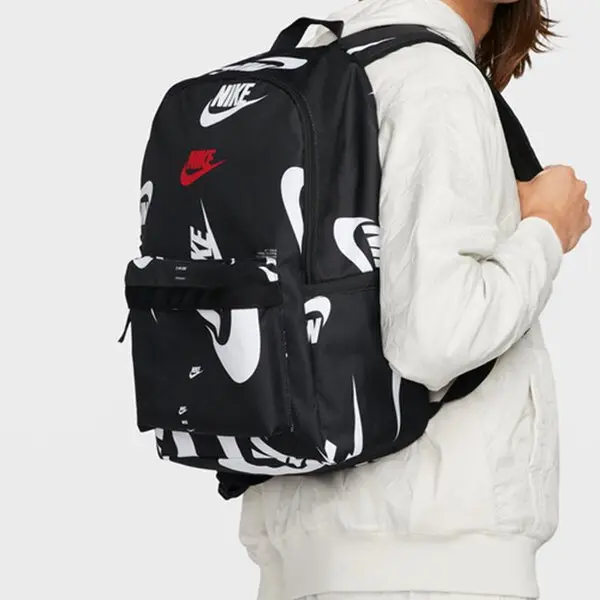 Nike Heritage Backpack With All-over Logo Print