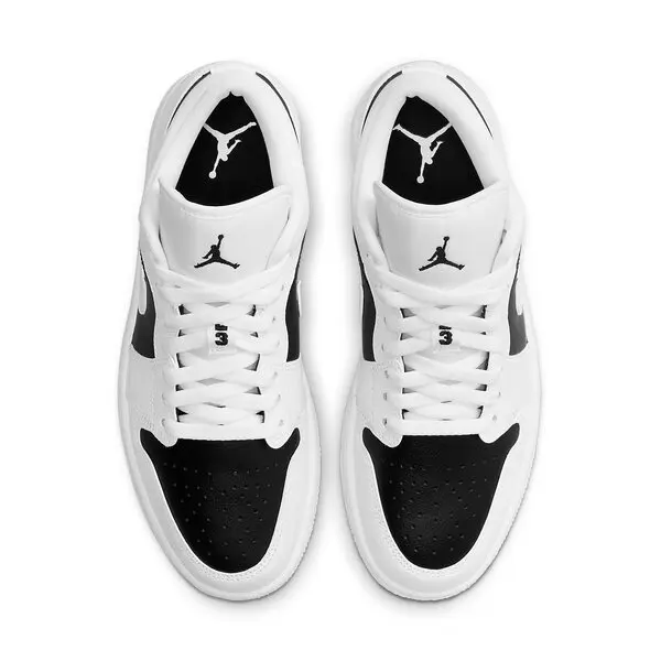 JORDAN 1 Low "white Panda" Sneakers - White/black