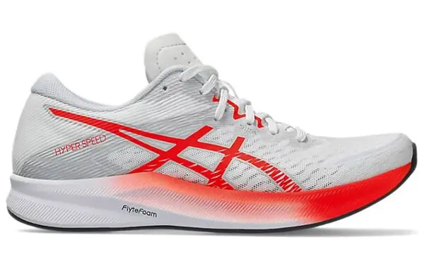 Asics Hyper Speed 3 Athletic Sneakers - White/sunrise Red