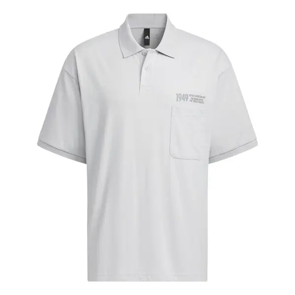 Adidas Verbiage Polo Shirt - Grey