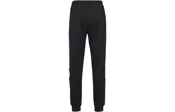 Adidas Originals Ss22 Manchester United Casual Stripe Printing Bundle Feet Sports Pants/trousers/joggers Black