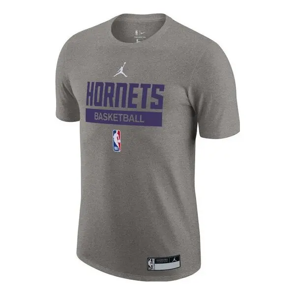 JORDAN X Nba Charlotte Hornets Basketball T-shirt - Grey