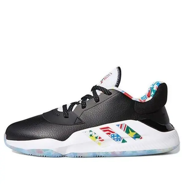 Adidas Pro Bounce 2019 Low Fiba 'ball Around The World' Sneakers - Cblack/ftwwht/globlu