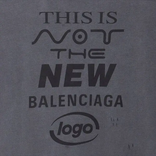 Balenciaga This Is Not' Logo T-shirt
