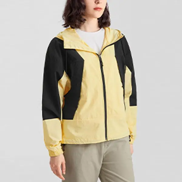 The North Face Color Block Zip-up Hooded Windbreaker