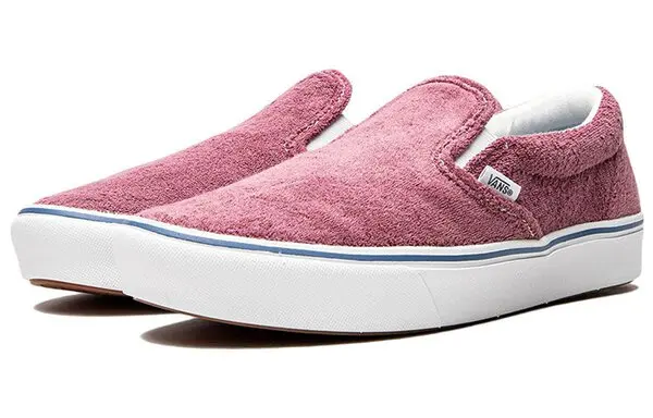VANS Comfycush Slip-on Terry Low Top Sneakers - Pink/white