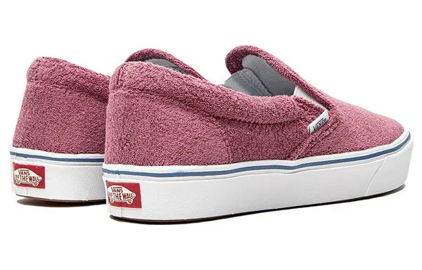 VANS Comfycush Slip-on Terry Low Top Sneakers - Pink/white