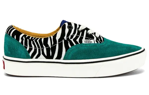 VANS Comfycush Era Zebra Print Sneakers - Tidepool