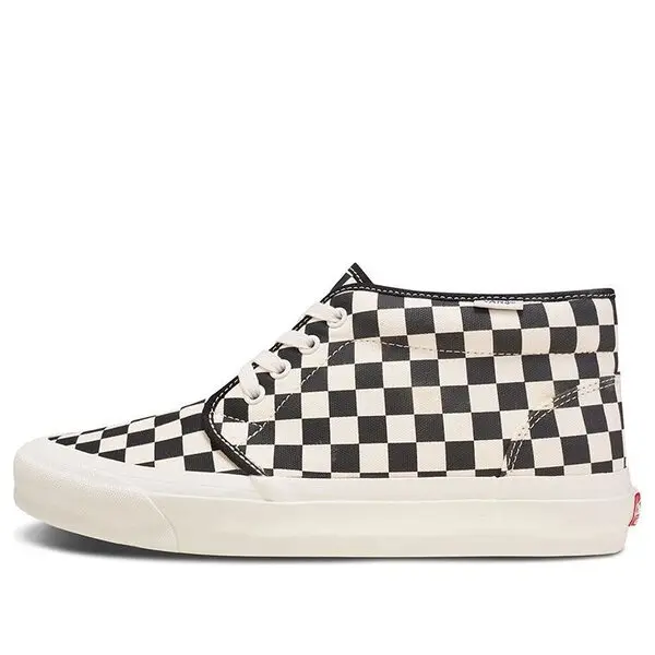 VANS Og Chukka Lx Checkerboard Lace-up Sneakers - Black