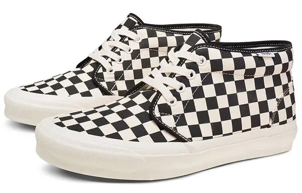 VANS Og Chukka Lx Checkerboard Lace-up Sneakers - Black