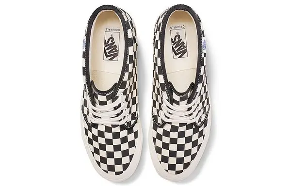 VANS Og Chukka Lx Checkerboard Lace-up Sneakers - Black