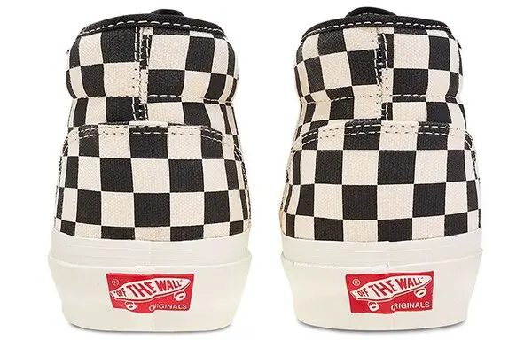 VANS Og Chukka Lx Checkerboard Lace-up Sneakers - Black