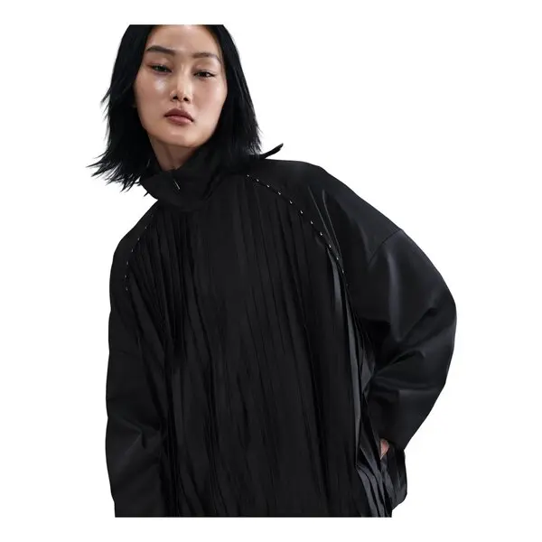 Nike Pleated Track Jacket - Black