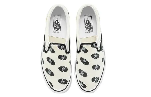 VANS Wacko Maria X Og Classic Slip-on Lx Records - White