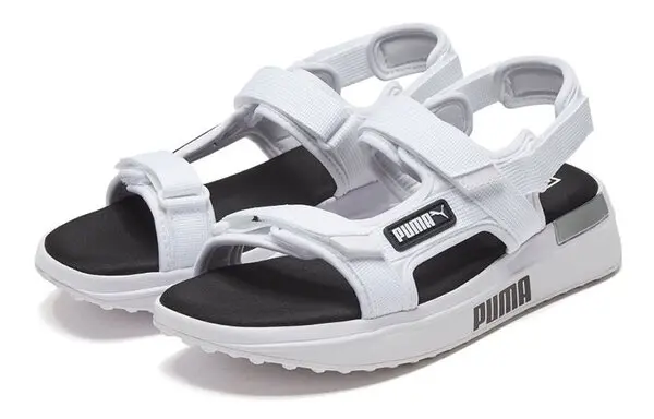 PUMA Future Rider Platform Sandals - White/black