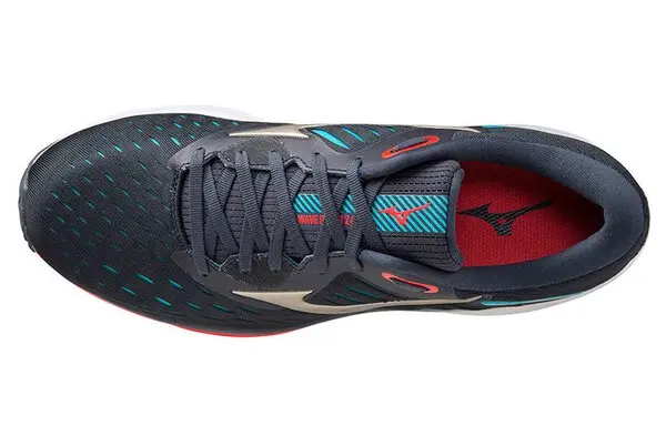 Mizuno Wave Rider 24 Running Shoes - Black/blue