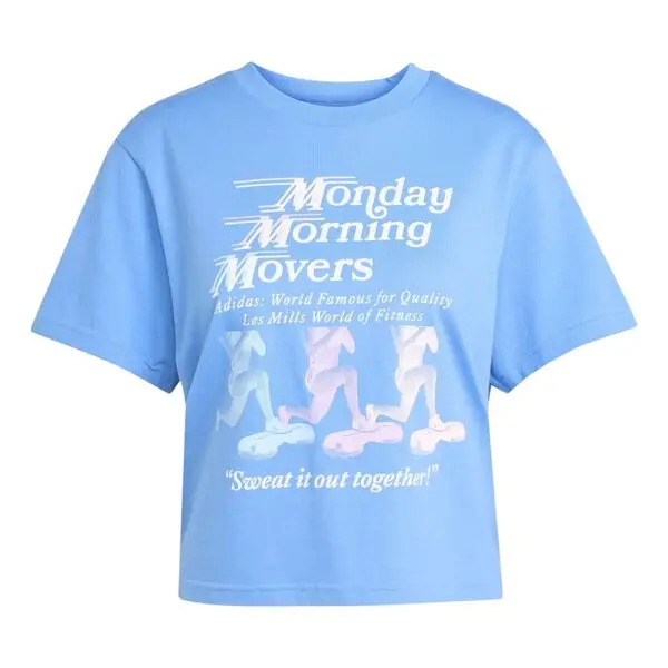 Adidas X Les Mills Movers Graphic T-shirt - Blue Fusion