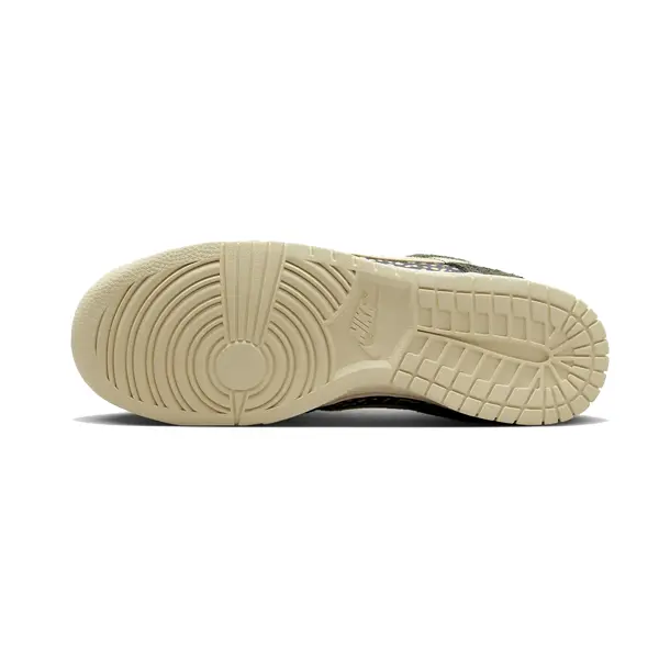 Nike Dunk Low 'rainbow Trout' Sneakers - Sequoia/alabaster-safety Orange