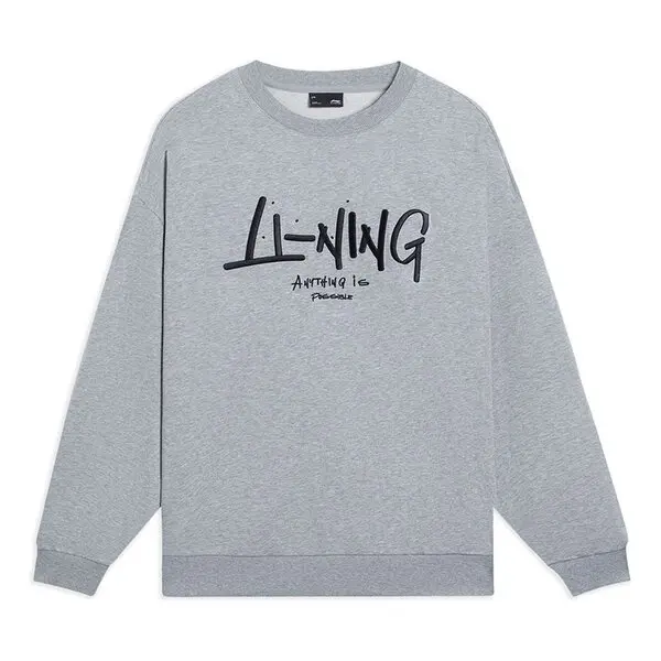 LI-NING Graphic Sweatshirt - Grey/black