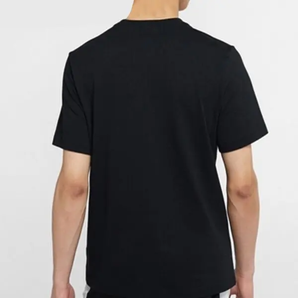 Nike Alphabet Logo Printing Round Neck Short Sleeve - Black