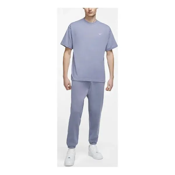 Nike Lab Solo Swoosh Short Sleeve Tee - Indigo
